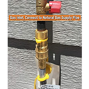 GASPRO 3/8-Inch Natural Gas Quick Connect Hose, Propane to Natural Gas Conversion Kit for Grill, Smoker, Fire Pit, Patio Heater and More, 12 Feet and 24 Feet, 2 Pack