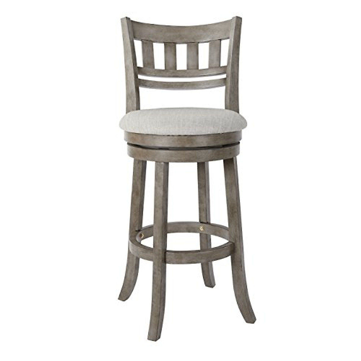 OSP Home Furnishings Wood Swivel Stool (MET12530-AG)