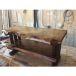 Rustic Log Pine and Cedar Tv Stand Entertainment Center (Honey Pine)