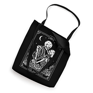 The Lovers Vintage Tarot Card Astrology Goth Halloween Women Tote Bag