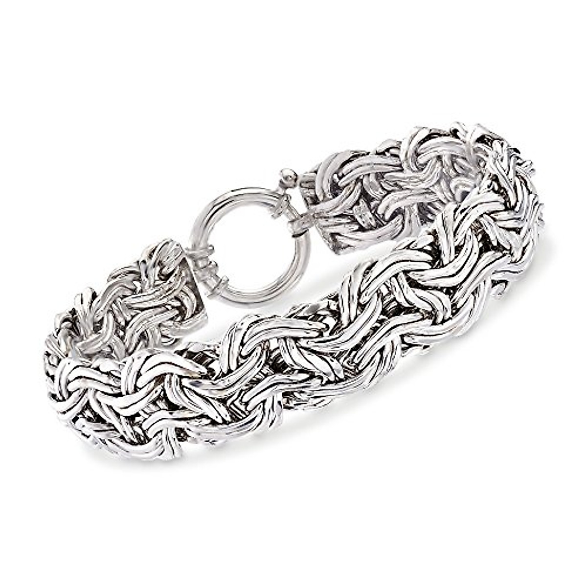 Ross-Simons Sterling Silver Byzantine Bracelet. 8 inches