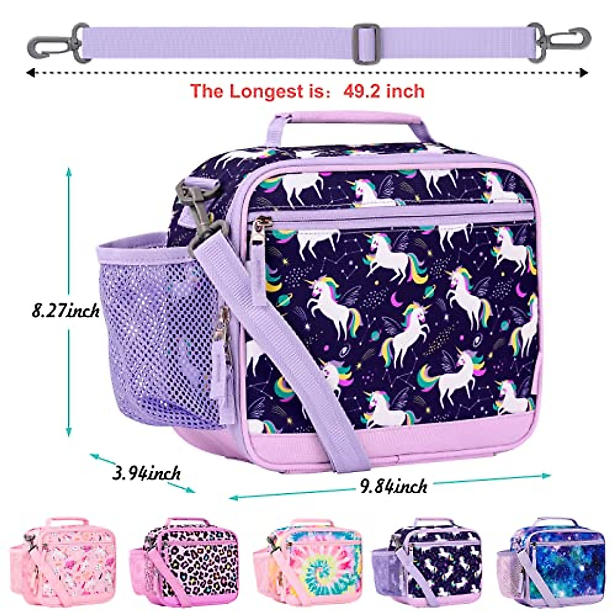 Choco Mocha 17inch Unicorn Backpack + Lunch Bag+ Pencil Bag