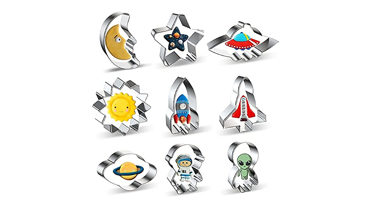 Space Cookie Cutters Set - 9-Piece for Fun Baking