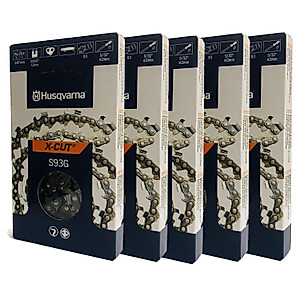 Husqvarna 585422144 S93G 12" Chain 3/8 Mini .050 44DL 5 Pack