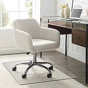 NeuType Glass Chair Mat, Tempered Glass Office Chair Mat for Carpet or Hardwood Floor - Effortless Rolling, Easy to Clean, Best for Your Home or Office Floor (36" x 36" x 1/6", Transparent)