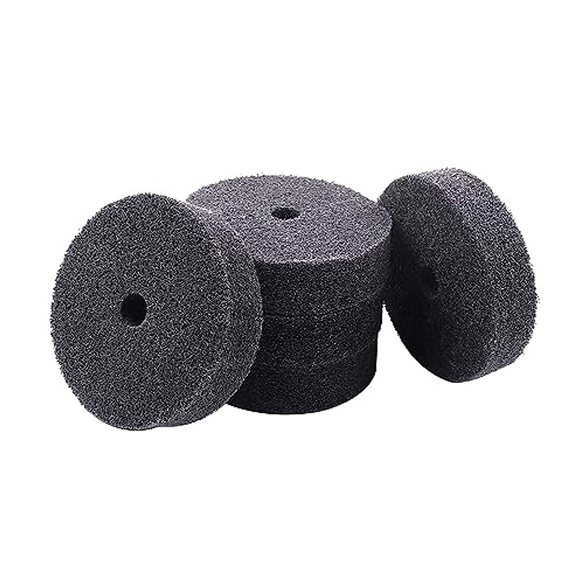 𝐋𝐮𝐨 𝐤𝐞 5 Pcs 3'' Quick Changed Fiber Buffing Wheel 3/8'' Arbor Hole Replacement Fiber Polishing Wheel for Bench Buffer/Bench Grinder