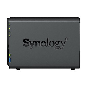 Synology DS223 2-Bay Diskstation NAS (Realtek RTD1619B Quad-Core 2GB Ram 1xRJ-45 1GbE LAN Port) 8TB Bundle with 2 x 4TB Seagate IronWolf NAS HDDs