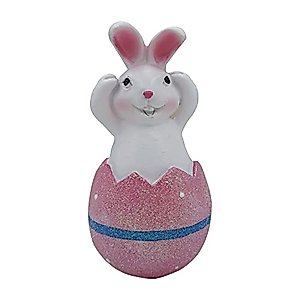 Easter Bunny Ornament Eggs Statue Ornament Garden Decoration
