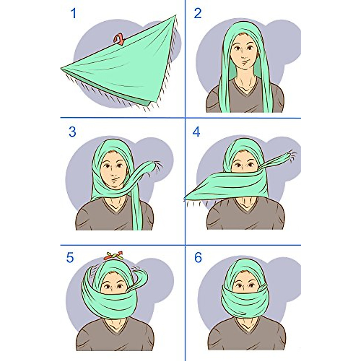 Explore Land Cotton Shemagh Keffiyeh Tactical Desert Scarf Neck Head Wrap with Tassel for Men Women