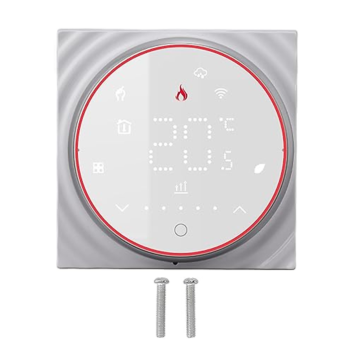 Smart WiFi Thermostat, AC95-240V Wireless WiFi Thermostat for Home for Water Heating (White)