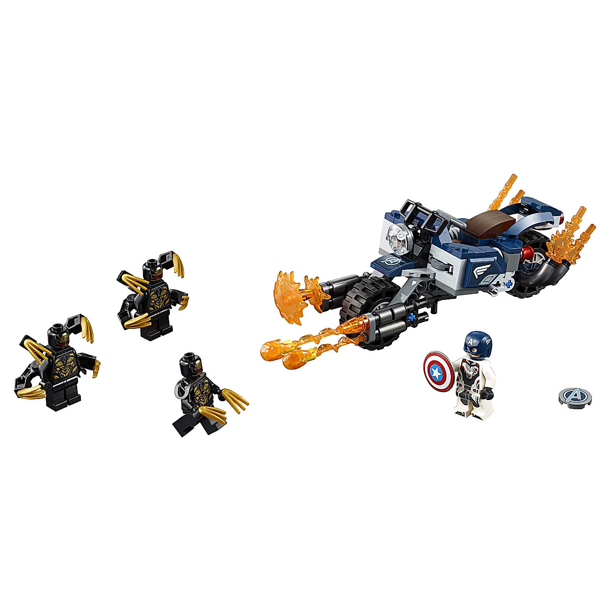 LEGO Marvel Avengers Captain America: Outriders Attack 76123 Building Kit (167 Pieces)
