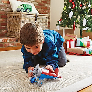 Green Toys Airplane - BPA Free, Phthalates Free, Red Aero Plane for Improving Aeronautical Knowledge of Children. Toys and Games