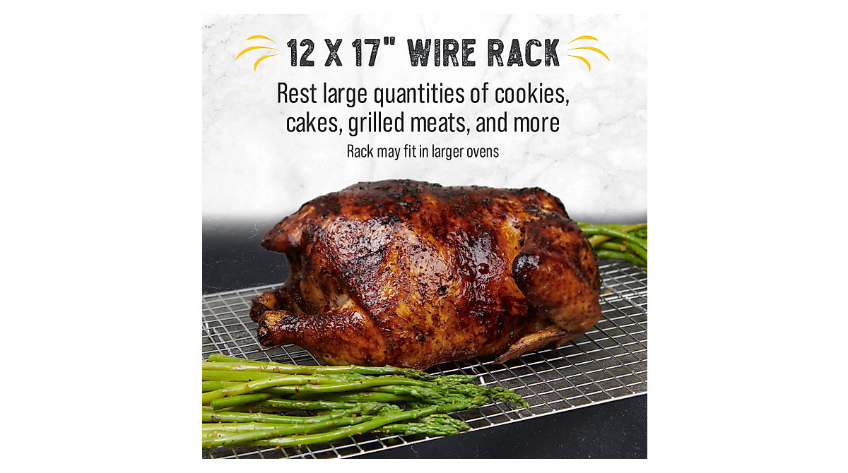 Checkered Chef 17" x 12" Cooling Rack - Oven Safe