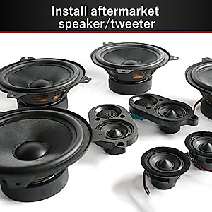 RED WOLF Car Door Speaker Install Wire Harness Adapter Connector for Chevy GMC Silverado Sierra 1995-2009, Buick 1995-2006, Cadillac 1988-1999 4PC