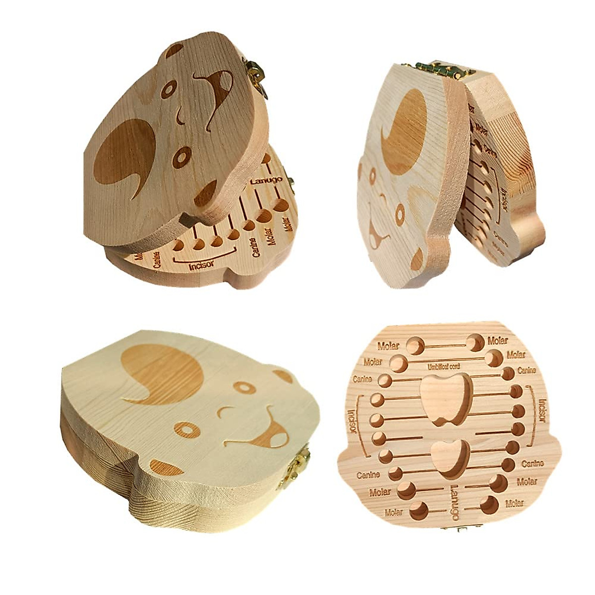 Baby Tooth Keepsake Box,Tooth Fairy Box,Wooden Tooth Box ,Baby Keepsake Storage Box,Tooth Saver,Tooth Holder for Kids Teeth,Tooth Boxes for Lost Teeth for Kids,Newborn Baby Birthday and Shower Gift