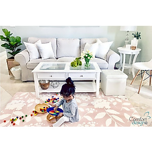 Premium Stylish Foam Floor Mat | Cushy-Soft & Thick | Waterproof, Easy-to-Clean, Hypoallergenic, Non-Toxic, Reversible, Portable | Baby Play Mat, Yoga Mat, Exercise Mat - Large Navy Geo Mountain