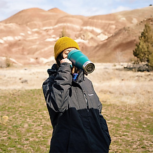 TOURIT 40 oz Tumbler with Handle and Straw, 3 in 1 Sip-All-Way Lid Insulated Tumblers, Reusable Stainless Steel Water Bottle for Keep Cold 34Hs or Hot 10Hs, Gifts for Women Men, Dark Green