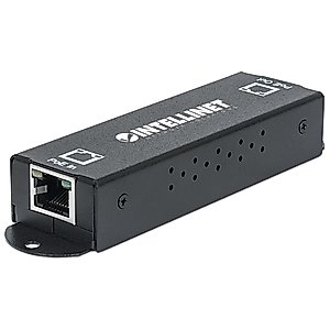Intellinet 1-Port Indoor Gigabit PoE+ Extender Repeater – 25W Power Budget via Cat5e Cat6 RJ45 Ethernet Network Cables, Daisy-Chain – 3 Yr Mfg Warranty - 560962
