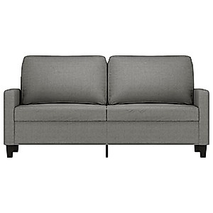 CUMYZO 2-Seater Sofa Dark Gray 55.1" Fabric Gray 22kg/48.4Ib