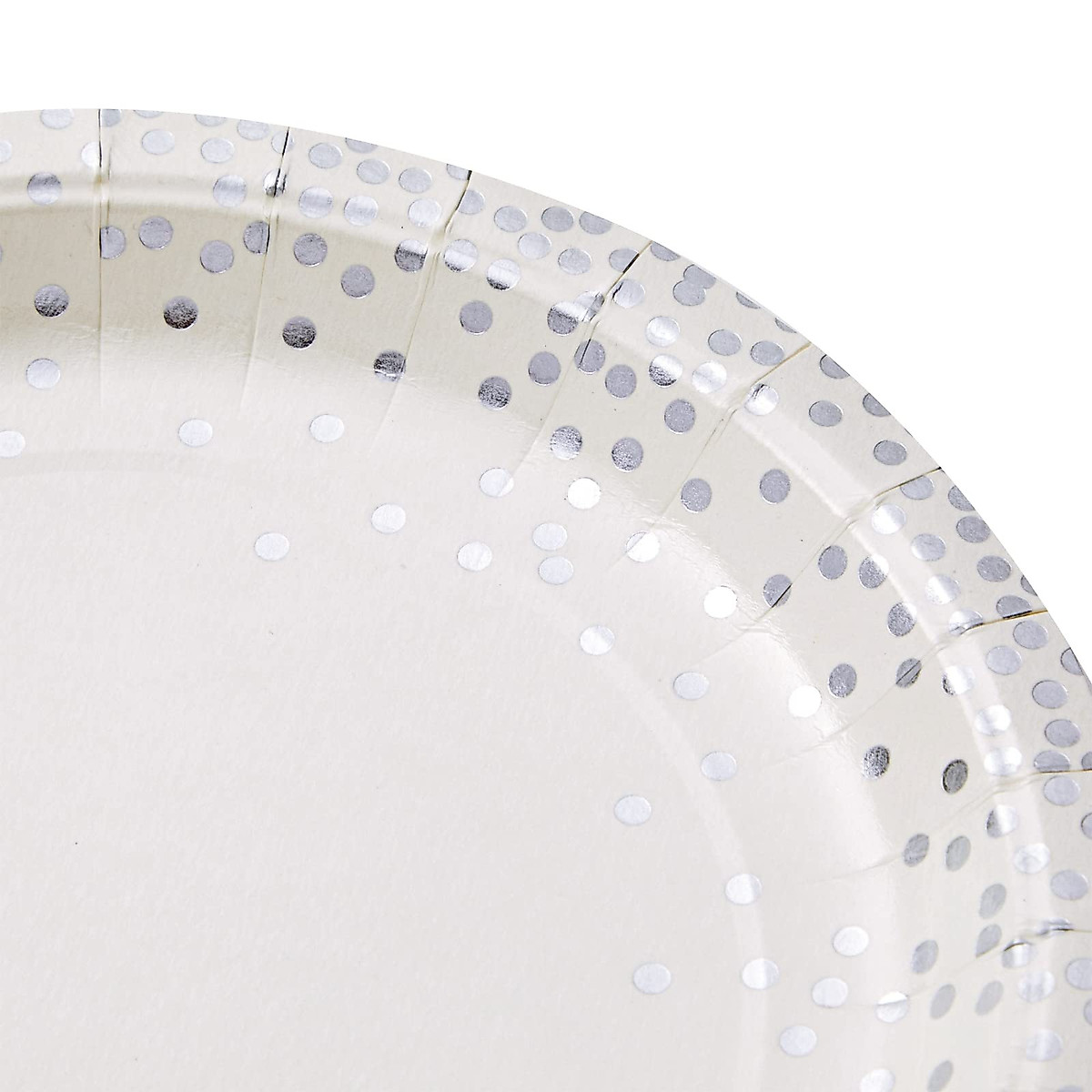 Juvale Serves 50 Silver Party Supplies - 150 Piece Disposable Paper Dinner Plates, Dessert Plates and Cups for Wedding, Birthday Party Table Decorations