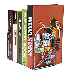 OwlGift Book Ends Cast Iron Bird Design Rustic Bookends for Shelves, Non-Skid Bookend, Heavy Duty Metal Book Stopper for Books/CDs, Decorative Book Shelf for Home - Turquoise