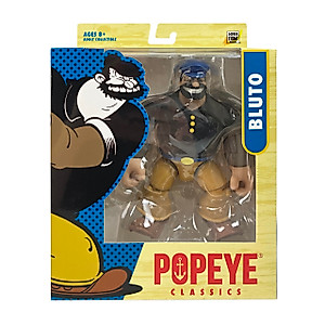 Boss Fight Studio Bluto Popeye The Sailor Man Classics Wave 1 Collectible Action Figure – Highly Articulated Figurine with Accessories Including Alternate Hands and Removable Hat - 1:12