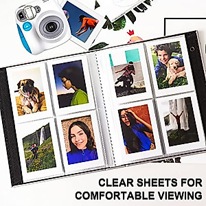 Vienrose Mini Polaroid Photo Album Book 208 Pocket 2x3 Inch Pictures for Fujifilm Instax Mini 7s 8 9 11 25 26 40 50s 90 Evo Z2300 Instant Camera, Polaroid Snap Beige 1 Pack