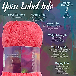 JubileeYarn Amigurumi Select Yarn - Baby Weight Acrylic - Shades of Brown - 4 Skeins