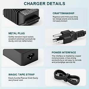 USB-C 65W 45W AC Replacement Charger fit for Lenovo ThinkPad T480 T490 T580 ADLX65YDC2A ADLX65YLC2D ADLX65YDC3A ADLX65YDC2D chromebook 2nd Gen S330 65W Laptop Power Supply Adapter Cord