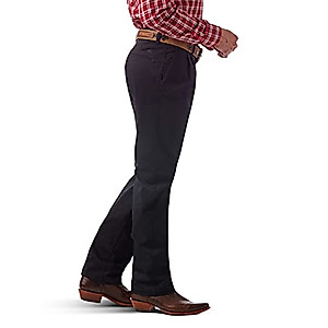 Wrangler mens Pleated Front Casual Pants, Black, 38W x 30L US