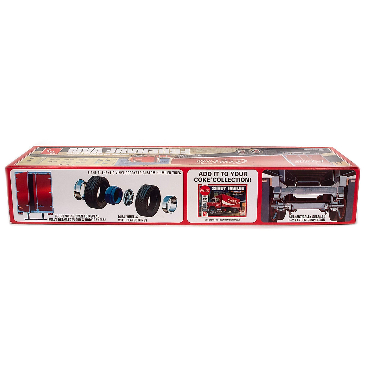 AMT AMT1109 1:25 Fruehauf FB Beaded Panel Coca-Cola Trailer, Multi