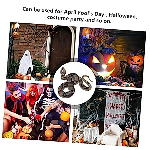 Amosfun 4pcs Kids Bracelets Crawling Toy kidcraft playset miniture Decoration boy Bracelets Fake Rattlesnake Snake Toys Fake Snake Prop Figures Artificial Snake Animal Large Pythons Miss