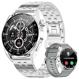 LIGE Smart Watch 2023 Bluetooth Call & Text Receive/Dial Smartwatch for Android iOS Phones with 1.39" HD Screen, Fitness Activity Tracker Heart Rate Sleep Monitor Pedometer Waterproof for Men Women