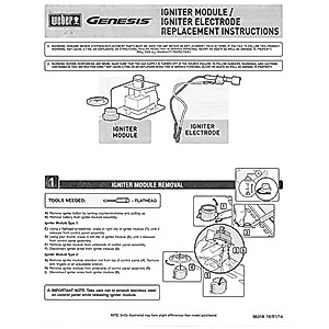 Weber 67847 Battery Electronic Igniter Kit with Ceramic Collector Box for Genesis (2008-2010)