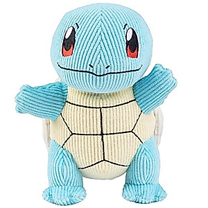 Pokémon 8" Squirtle Corduroy Plush - Officially Licensed - Quality & Soft Stuffed Animal Toy - Limited Edition - Add Squirtle to Your Collection! - Great Gift for Kids, Boys, Girls & Fans of Pokemon