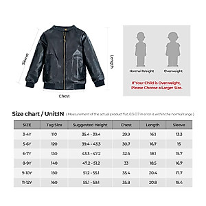 Chinaface Boy's Trendy Stand-Collar PU Leather Spring Moto Jacket Black-Large (Tag140, 9/10T)