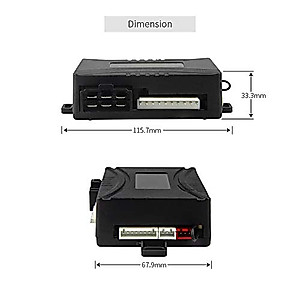 EASYGUARD EC202 2 Way car Alarm System with LCD Pager Display Remote Engine Start & Microwave Sensor DC12V