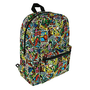KBNL Marvel Deluxe All Over Print Backpack - 64965, Multicolor