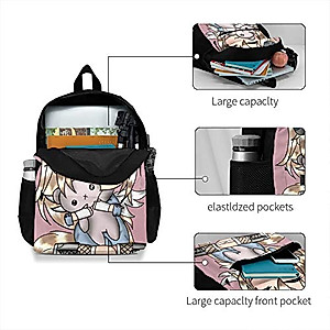 Inspired By Gacha-Life Adult Backpack Teen Men Women Outdoor School Bag Travel Outing Luggage Bag Black One Size