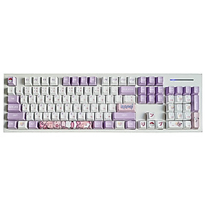 i Maifu Ray Anime Keycaps,Japanese Cute Keycaps,Cherry Profile PBT Keycaps with Key Puller for Mechanical Gaming Keyboards