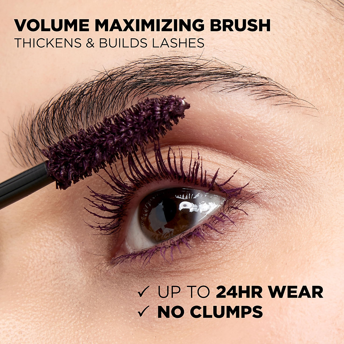 L’Oréal Paris L’Oreal Paris Original Voluminous Mascara, Building Mascara Volume and Length Formula, Washable, Deep Violet, 0.26 Fl Oz., 1 Count