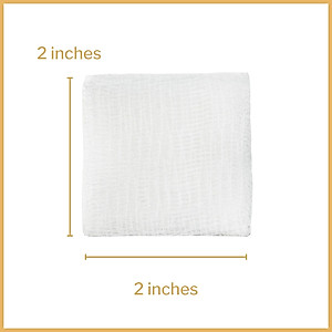 McKesson Premium Woven Gauze Sponges, Non-Sterile, 12-Ply, USP Type VII, 100% Cotton, 2 in x 2 in, 200 per Pack, 1 Pack