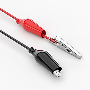 Goupchn 30PCS Alligator Clips Electrical Test Leads Dual Ended Crocodile Clips Jumper Wires for Circuit Connection Electrical Testing 5 Colors