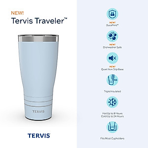 Tervis Traveler Harry Potter Deathly Hallows Triple Walled Insulated Tumbler Travel Cup Keeps Drinks Cold & Hot, 30oz, Stainless Steel