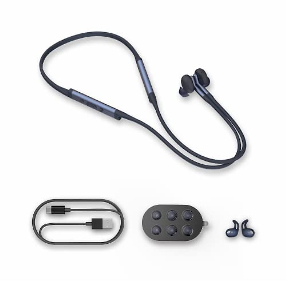 Libratone Track+ 2 (2nd Gen) Wireless Neckband, Sport Headphones with Active Noise Cancelling, Running Mode, Magnetic, Bluetooth 5.2, IP54 Sweat Resistant, Up to 14 Hours Playback for Workout Sports