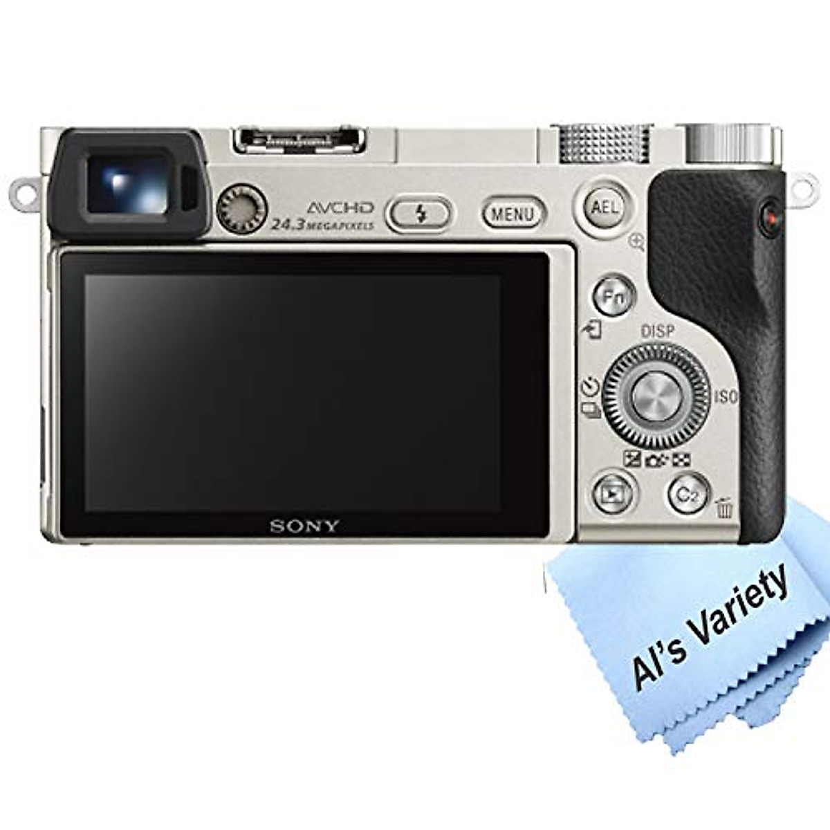 Sony Alpha a6000 (Silver) Mirrorless Digital Camera with 16-50mm Lens + 32GB Card, Tripod, Case, and More (18pc Bundle) (Renewed)