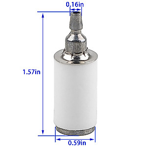 HUSWELL 581798001 125B Fuel Line 545112101 Air Filter Spline Carburetor Adjustment Tool kit for Husqvarna 125B 125BVX 125BX 28CC 170 MPH Leaf Blower Jonsered B2126 BV2126 Blower