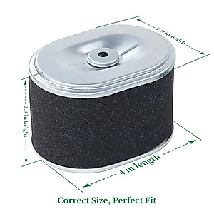 BOSFLAG 6PACK GX160 Air Cleaner Element Replace 17210-ZE3-505 17210-ZE3-010 with Honda GX340 GX 340 GX 390 13HP & 11HP Engine