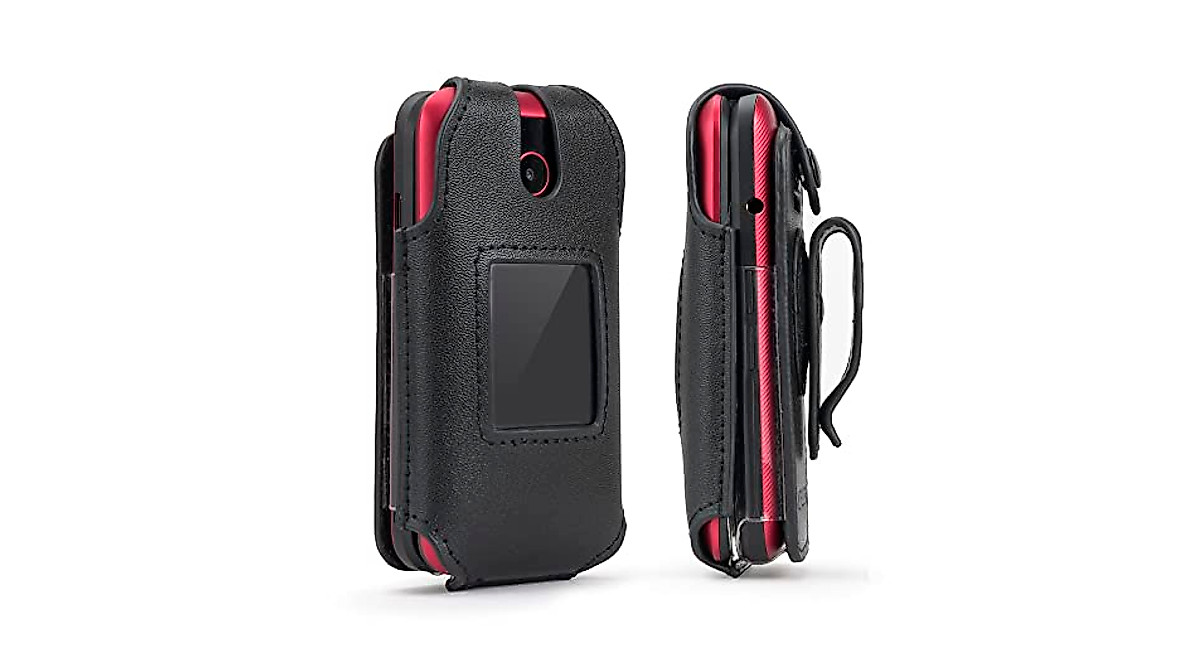 BELTRON Leather Case for Consumer Cellular Verve Snap