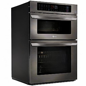 LG LWC3063BD Electric Oven - Single - 30" - Electric Heat Source (Main Oven) - Convection Main Oven Function - Wall - Black Stainless Steel